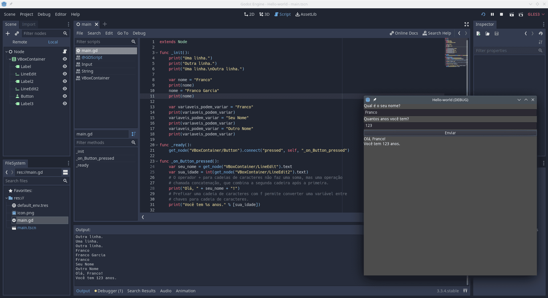 Development Environments Godot GDScript Programming Setup Franco Garcia