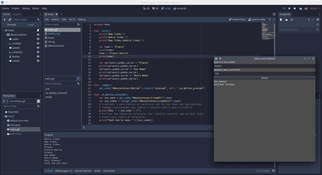 Development Environments: Godot GDScript Programming Setup · Franco Garcia