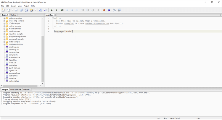 Ambientes de Desenvolvimento: Configuração para Programação em Lua ...