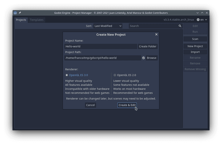 Development Environments: Godot GDScript Programming Setup · Franco Garcia