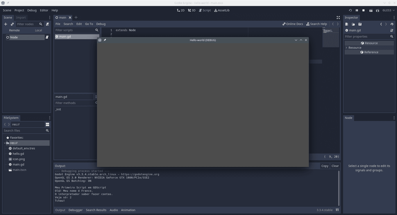 Development Environments: Godot GDScript Programming Setup · Franco Garcia